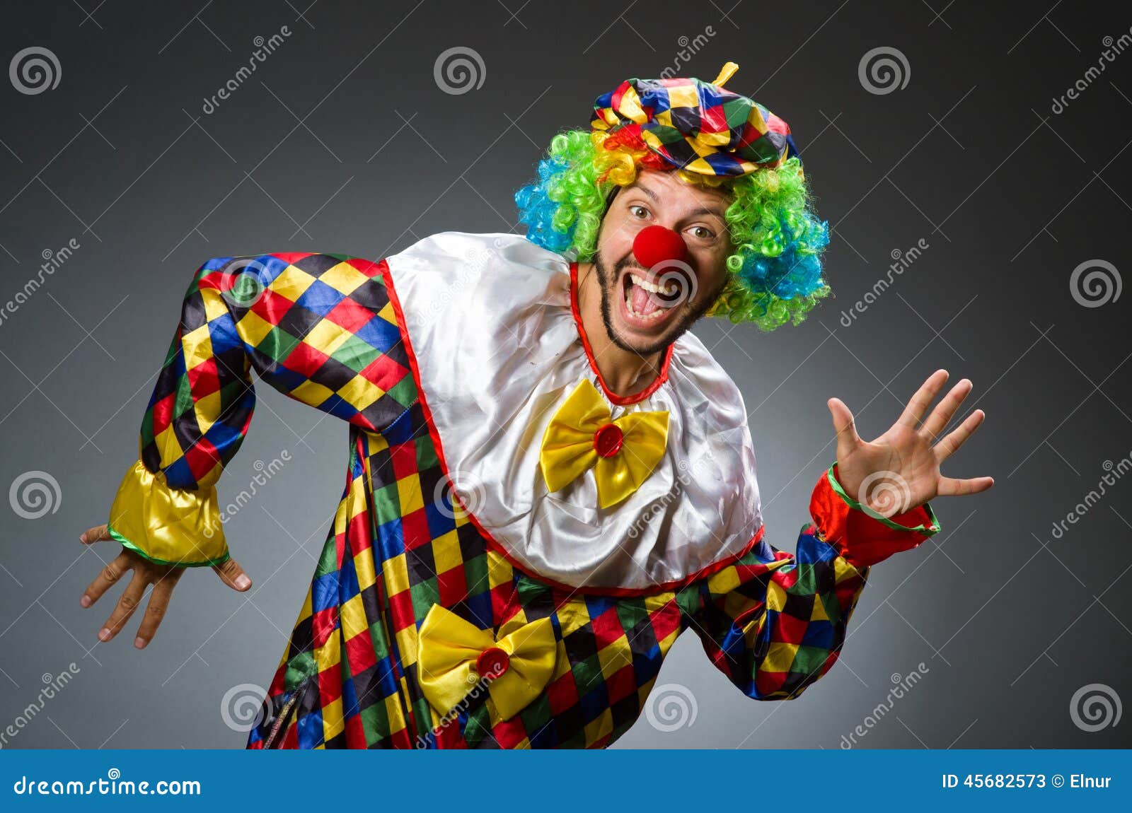 Funny clown stock image. Image of circus, celebration - 45682573