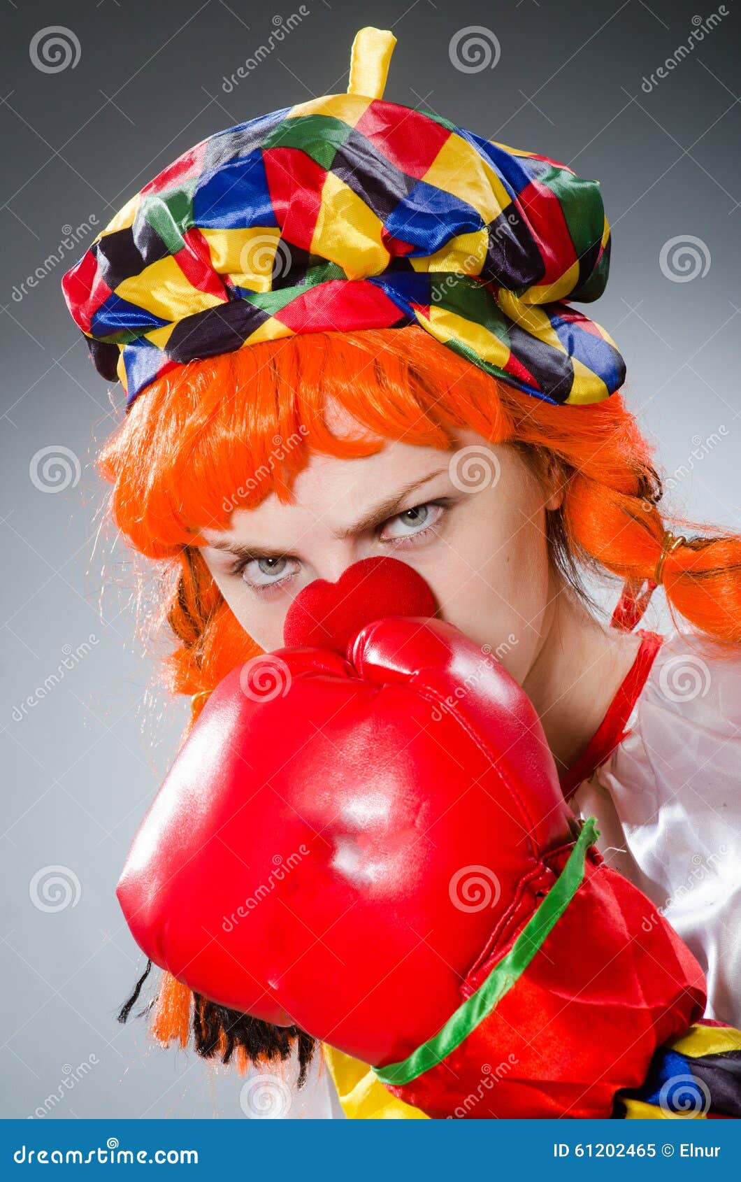The Funny Clown in Comical Concept Stock Image - Image of conflict ...