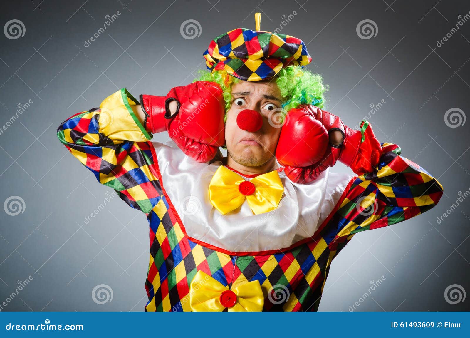 The Funny Clown in Comical Concept Stock Image - Image of halloween ...