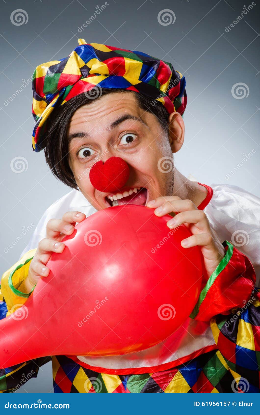 The Funny Clown in Comical Concept Stock Image - Image of balloon, fool ...