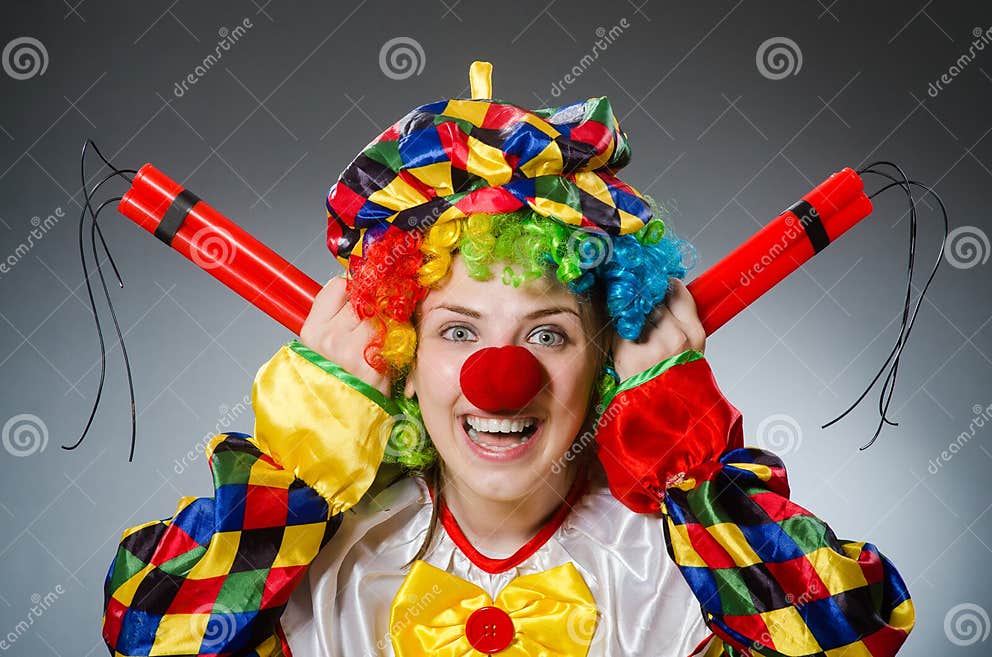 The Funny Clown in Comical Concept Stock Image - Image of fool ...