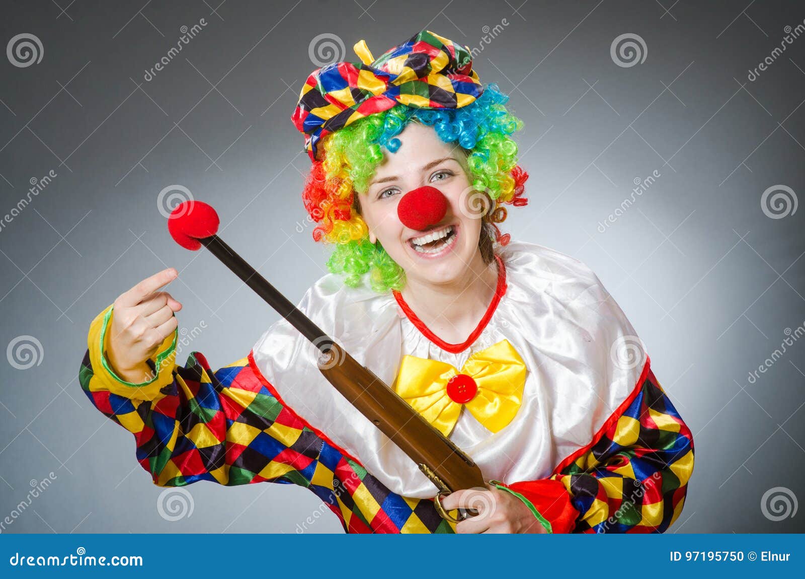 The Funny Clown in Comical Concept Stock Photo - Image of humor, evil ...