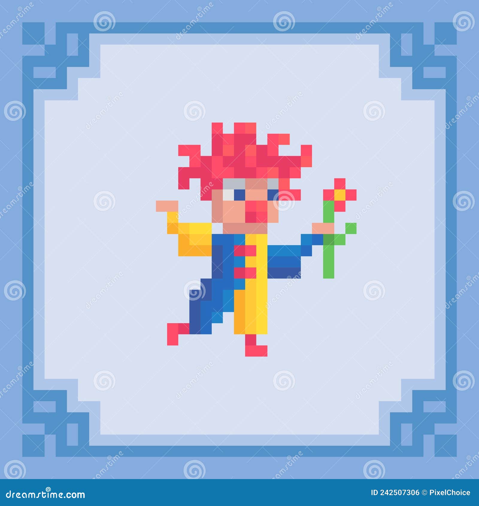 Pixelart Funny Cat Royalty-Free Cartoon | CartoonDealer.com #251145941