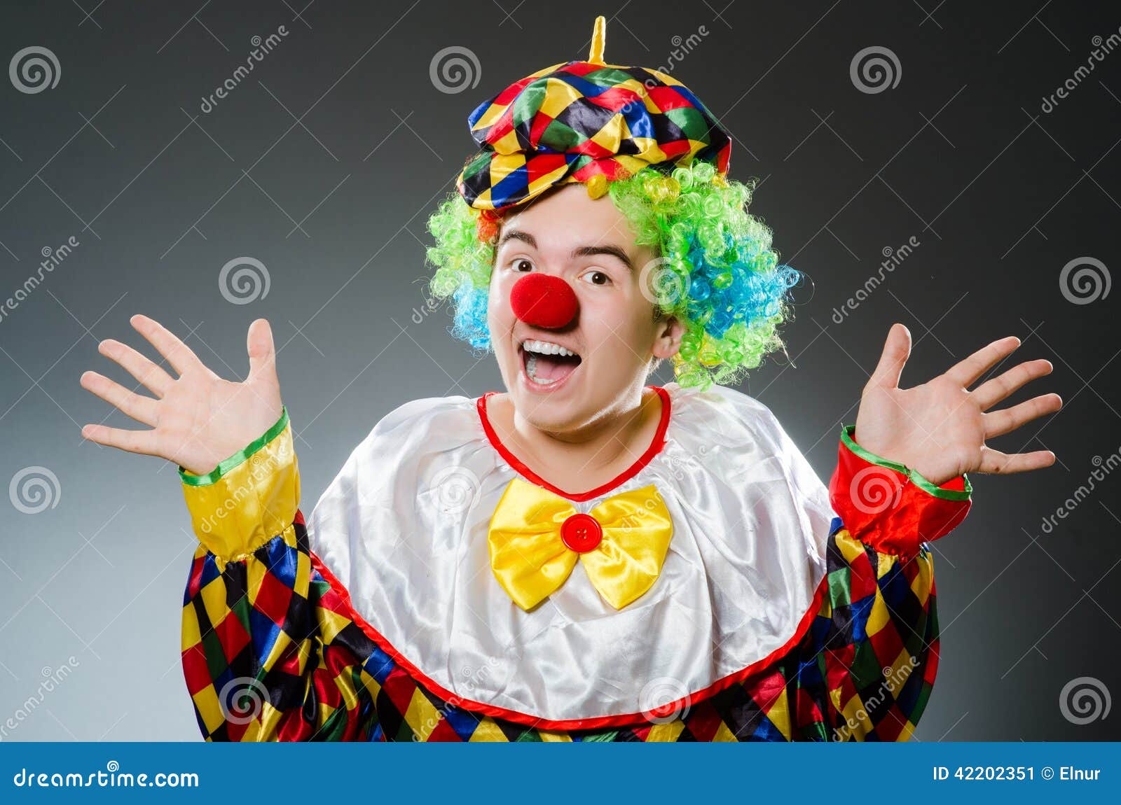 Funny clown stock image. Image of circus, performance - 42202351