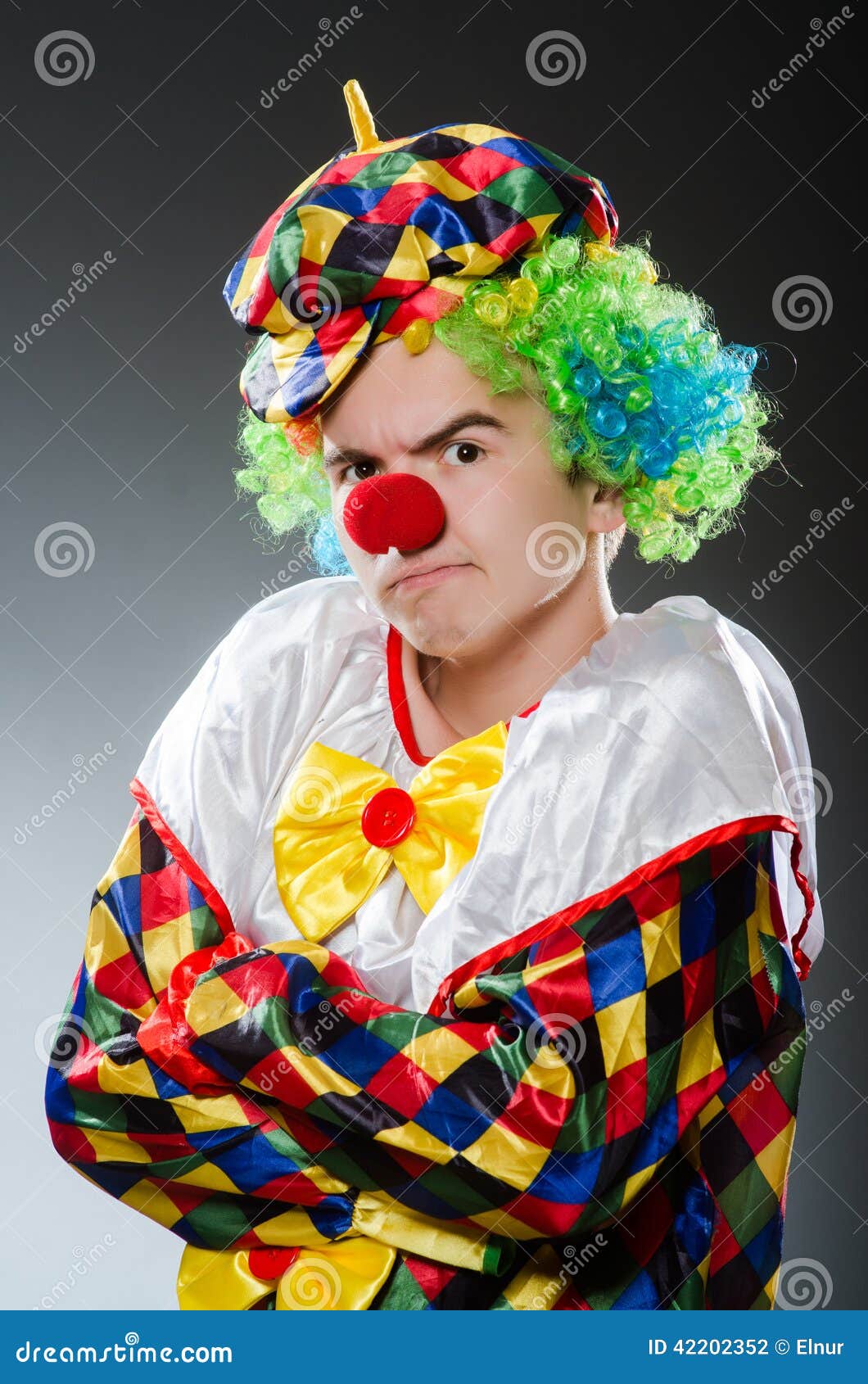 Funny clown stock photo. Image of humorous, buffoon, jester - 42202352