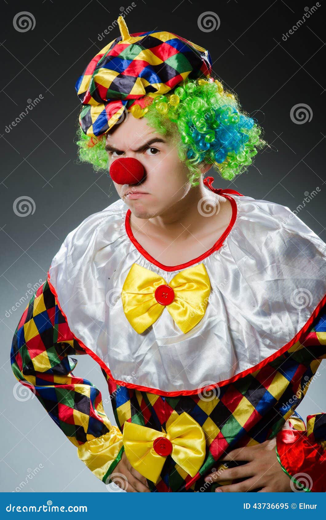 Funny clown stock image. Image of comedy, humorous, performance - 43736695