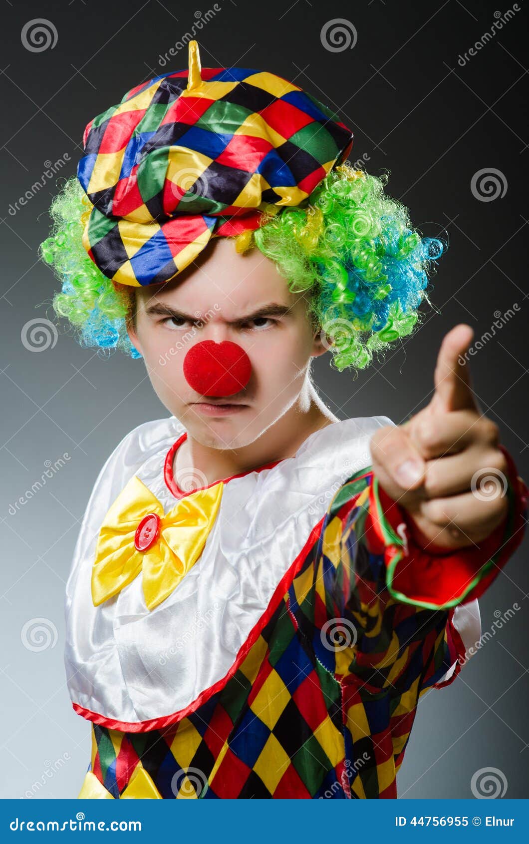Funny clown in humor stock image. Image of adult, carnival - 44756955