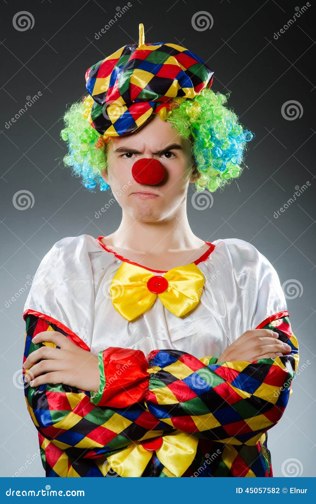 Funny clown in humor stock photo. Image of adult, humourous - 45057582