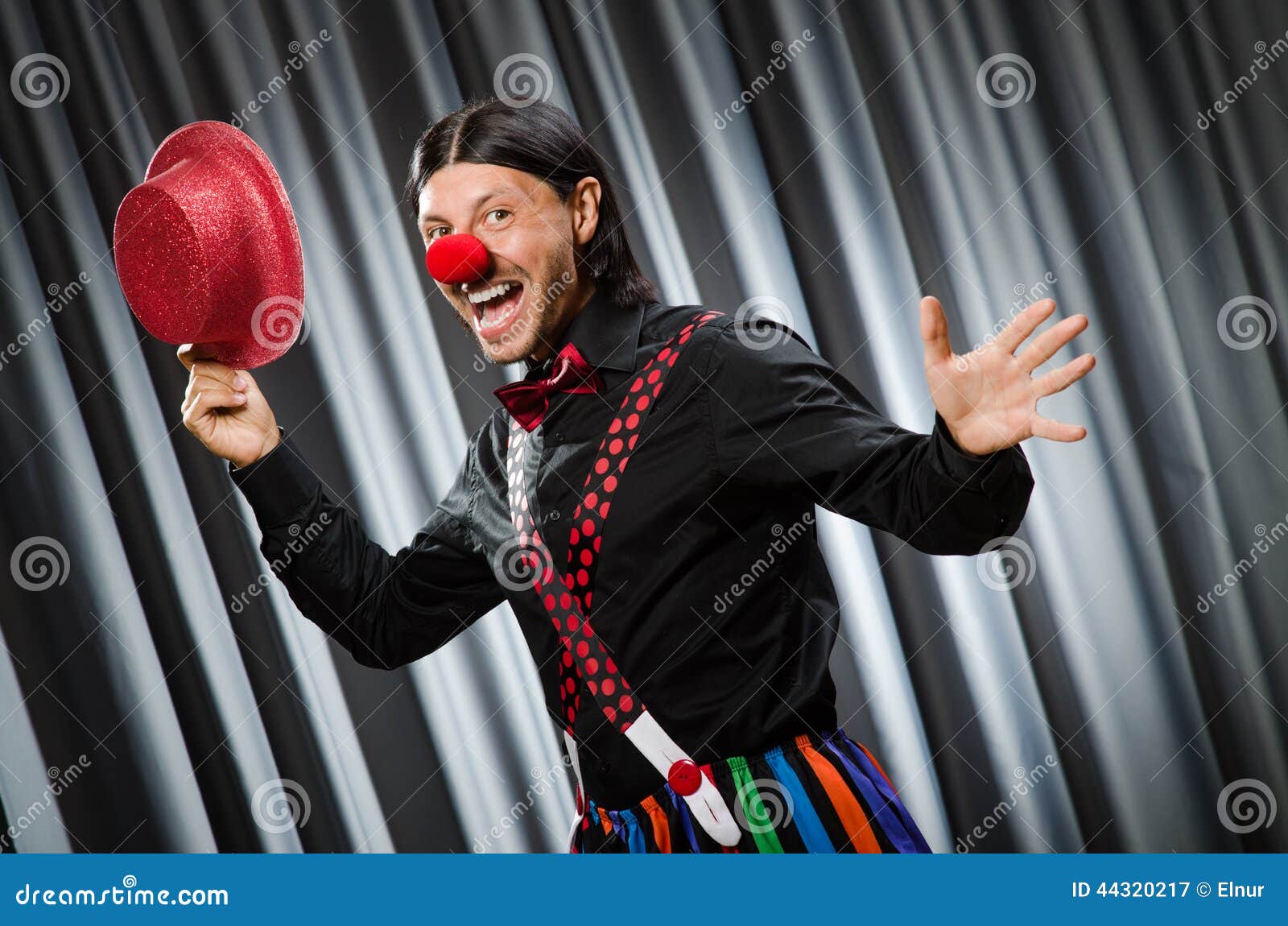 Funny Clown in Humorous Concept Stock Image - Image of humour ...