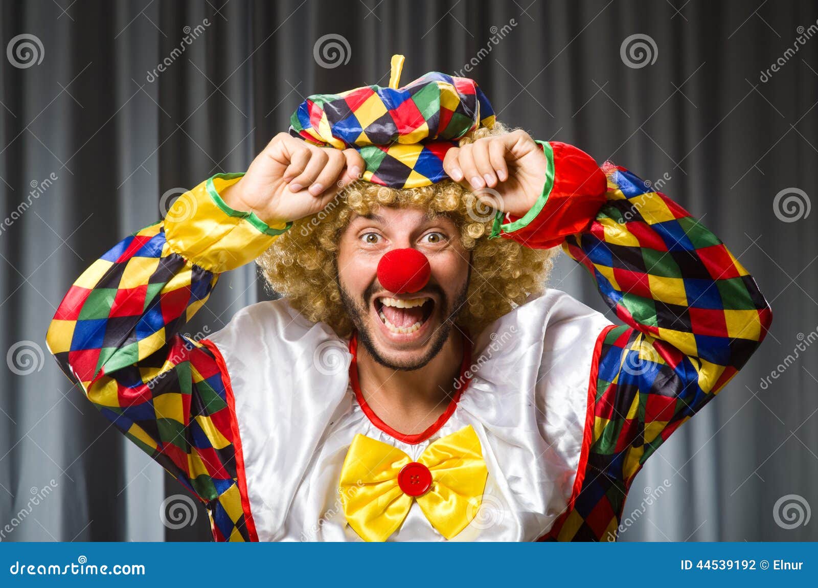 Funny Clown in Humorous Concept Stock Photo - Image of celebration ...