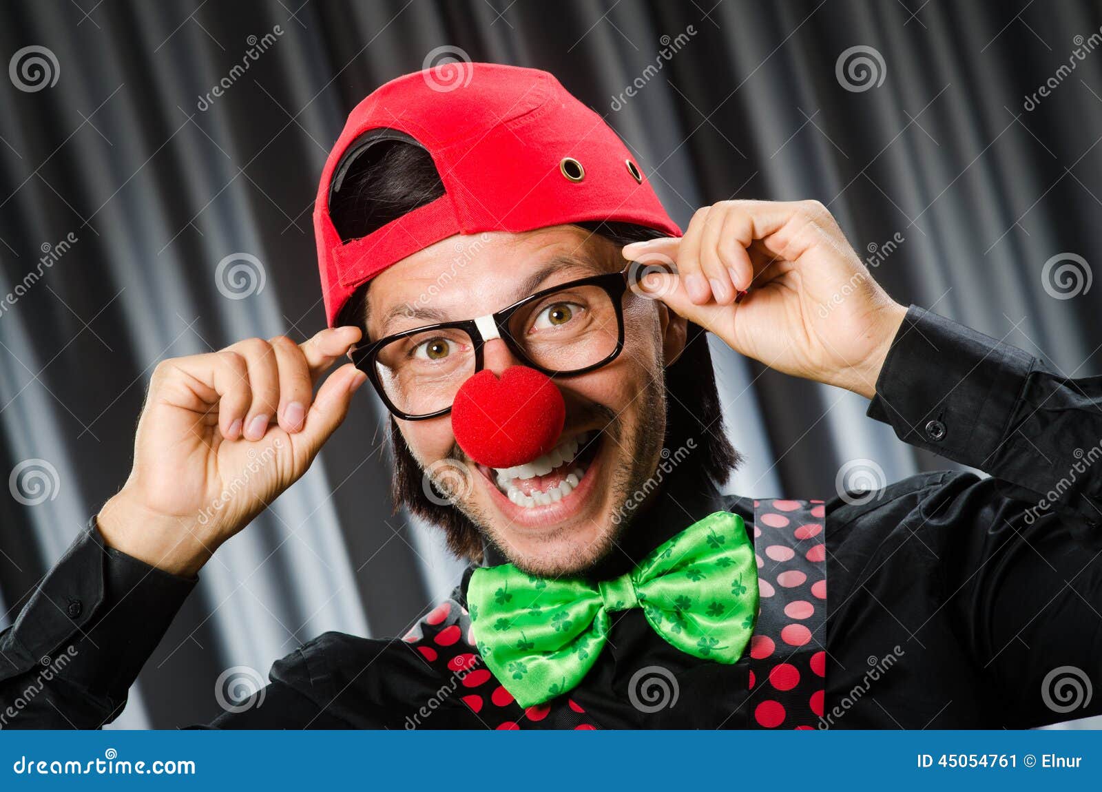 Funny Clown in Humorous Concept Stock Image - Image of humor, clown ...