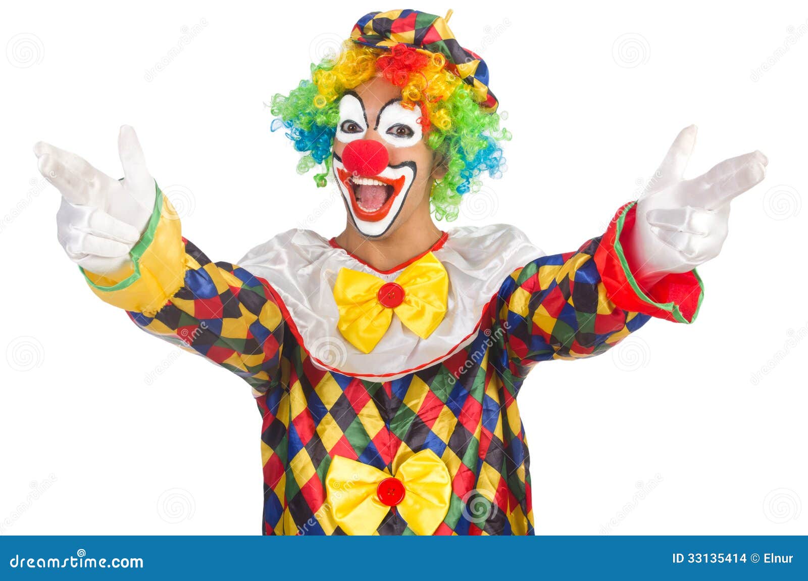 Funny clown stock photo. Image of jester, expression - 33135414