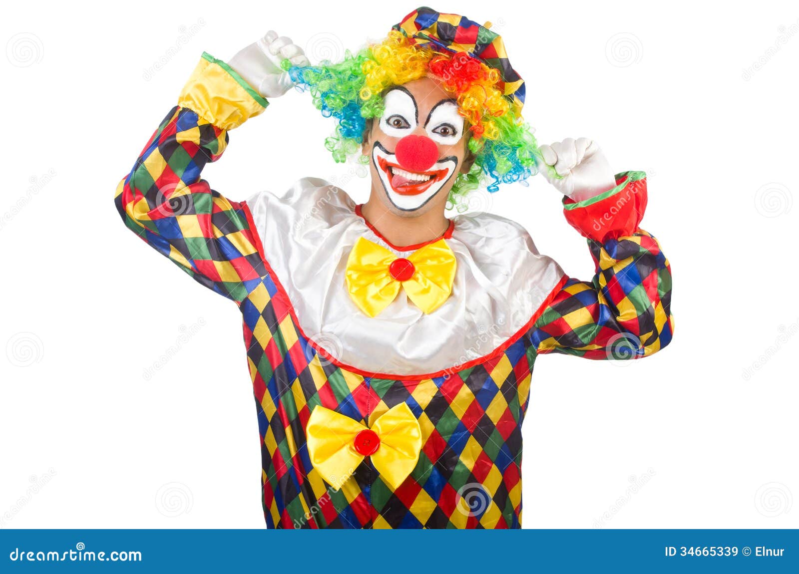 Funny clown stock image. Image of humor, comic, comedy - 34665339