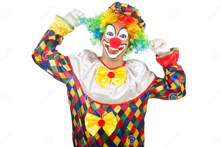 Funny clown stock image. Image of humor, comic, comedy - 34665339