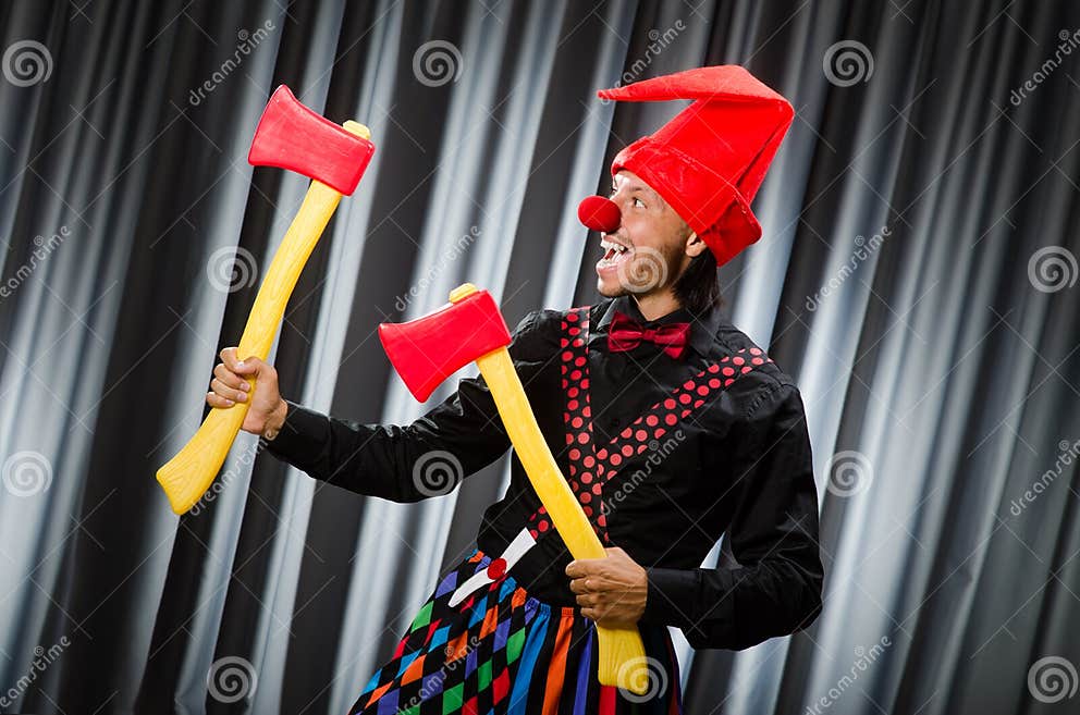 Funny clown stock photo. Image of costume, buffoon, hats - 47001926