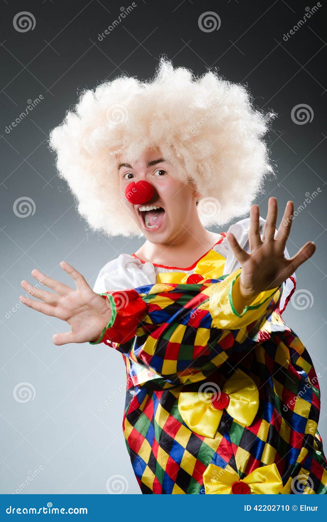 Funny clown stock photo. Image of dressed, entertainer - 42202710