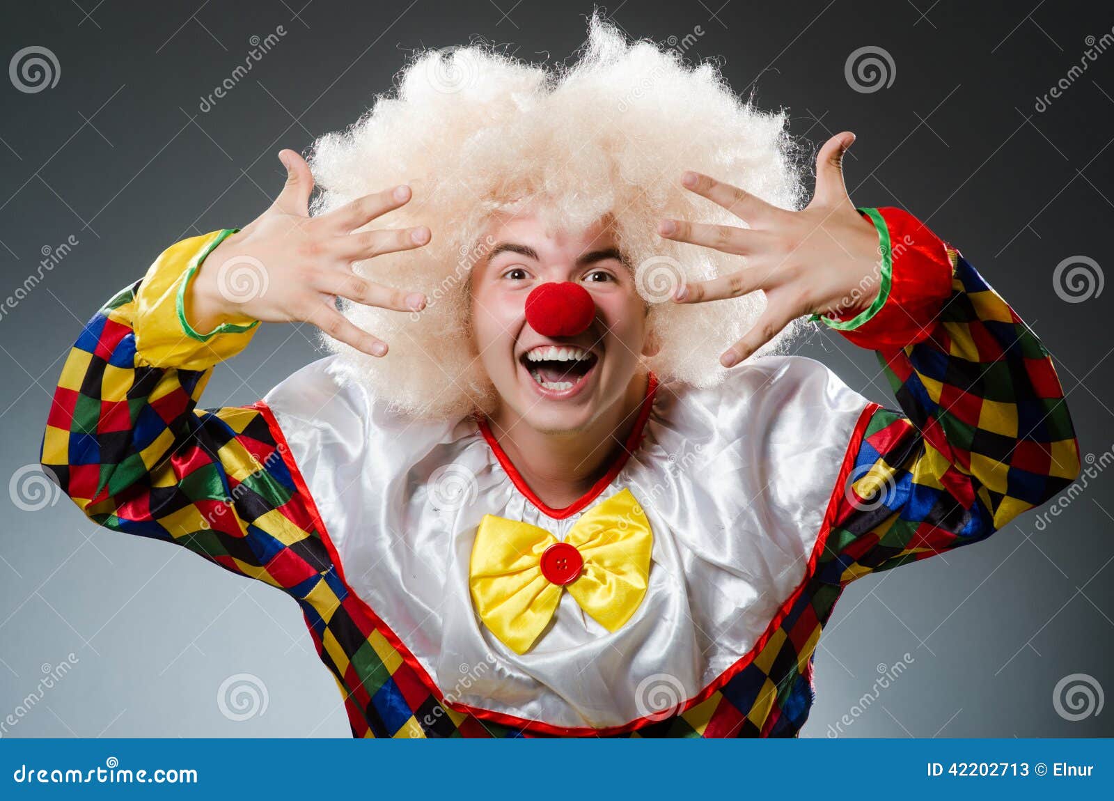 Funny clown stock image. Image of humour, dressed, holiday - 42202713