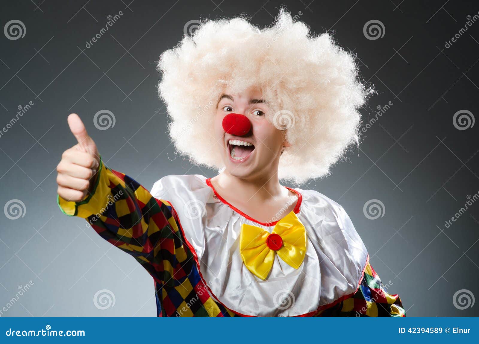 Funny clown stock image. Image of character, entertainment - 42394589