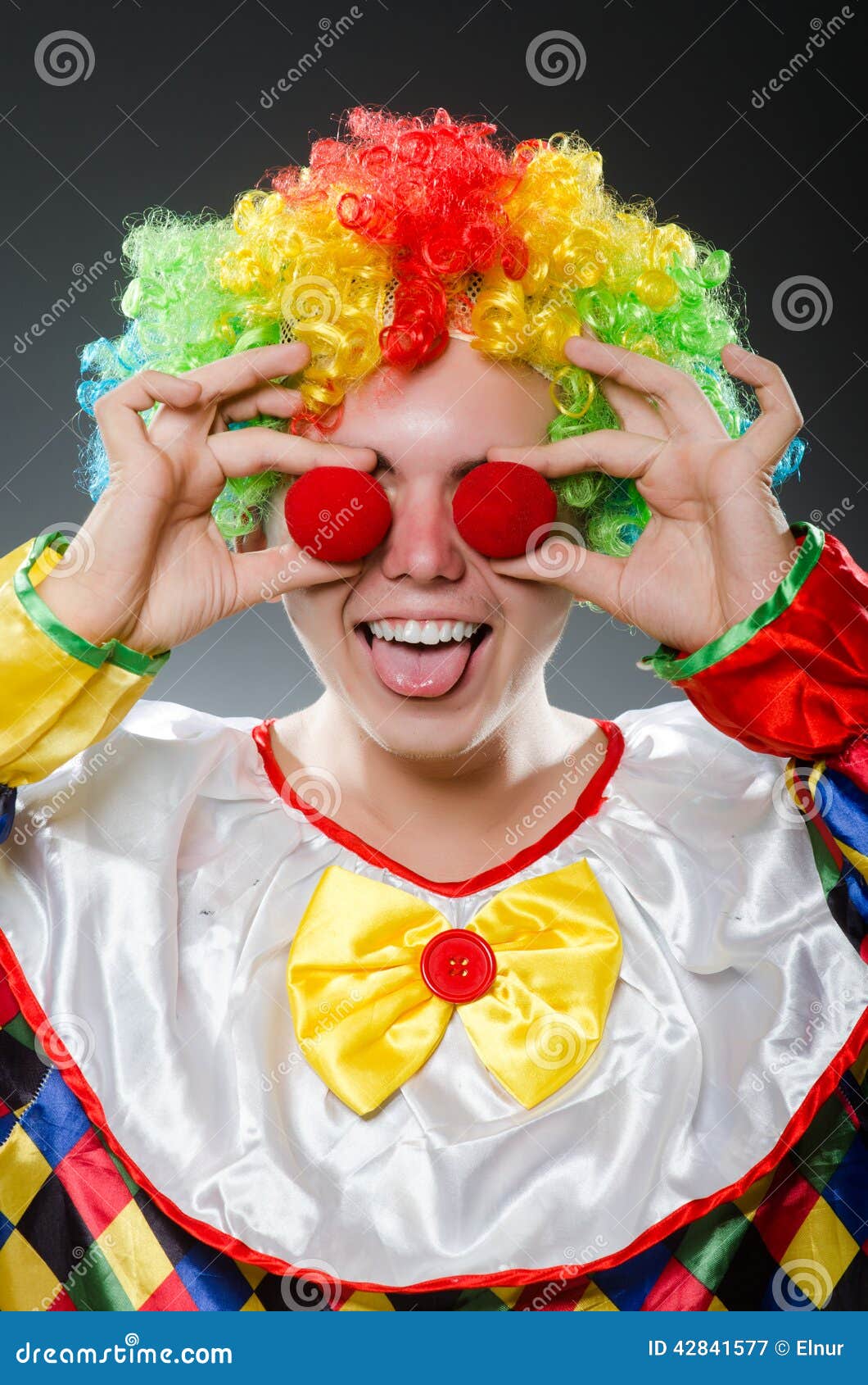 Funny clown stock image. Image of fool, happy, costume - 42841577