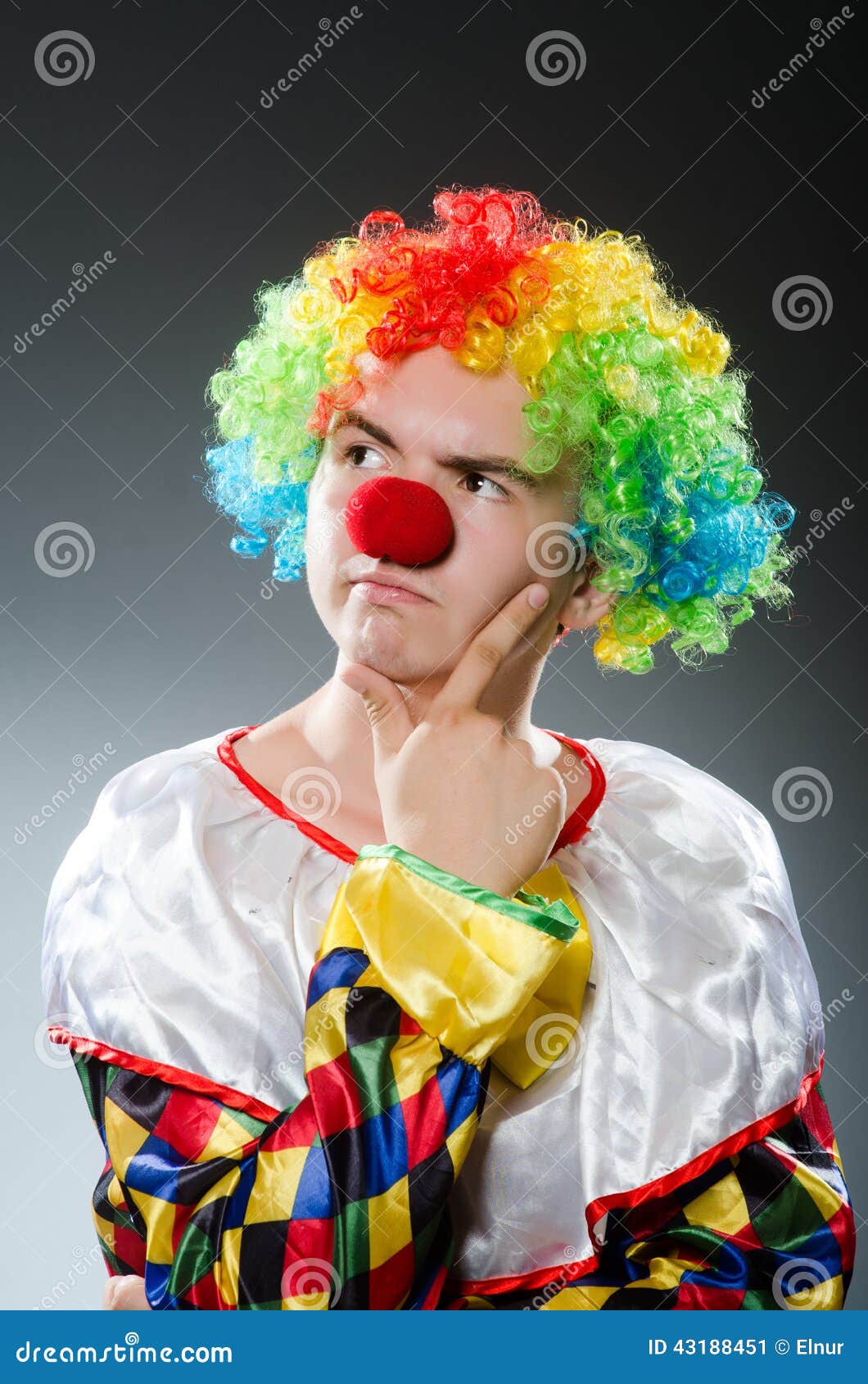 Funny clown stock image. Image of face, occupation, comic - 43188451