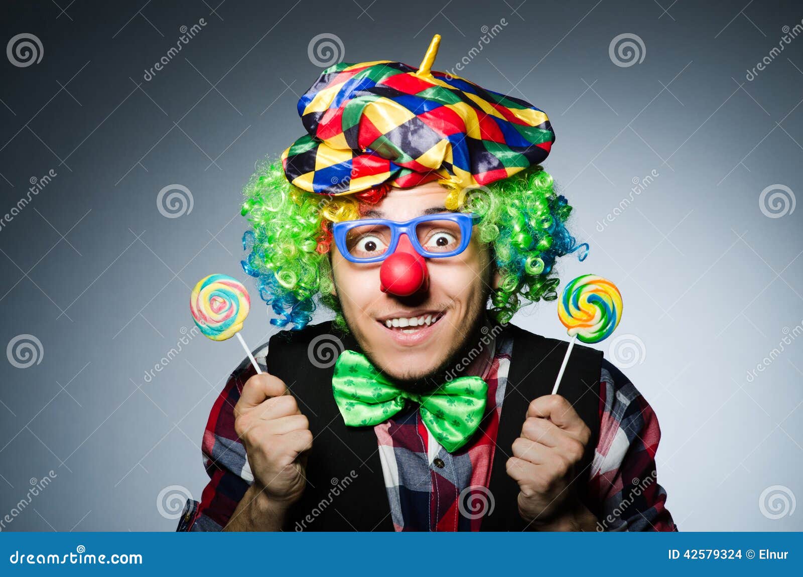 Funny clown stock photo. Image of fool, carnival, humour - 42579324
