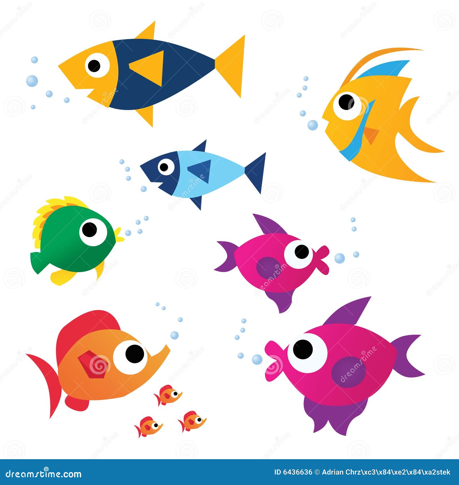 Two Color Fish Market Label Templates With Fish, Lobster, Seafood ...