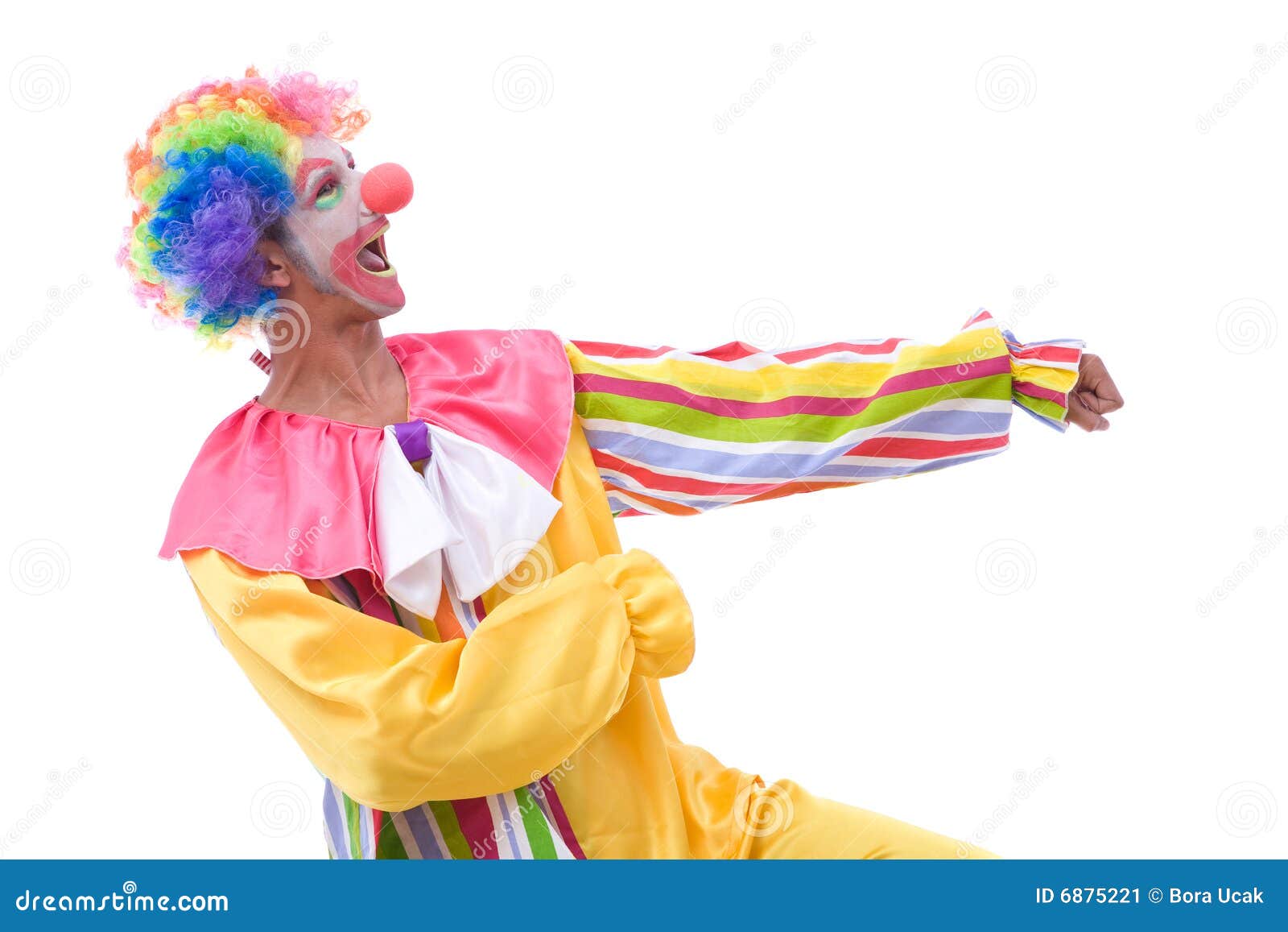 Funny and colorful clown stock image. Image of circus - 6875221