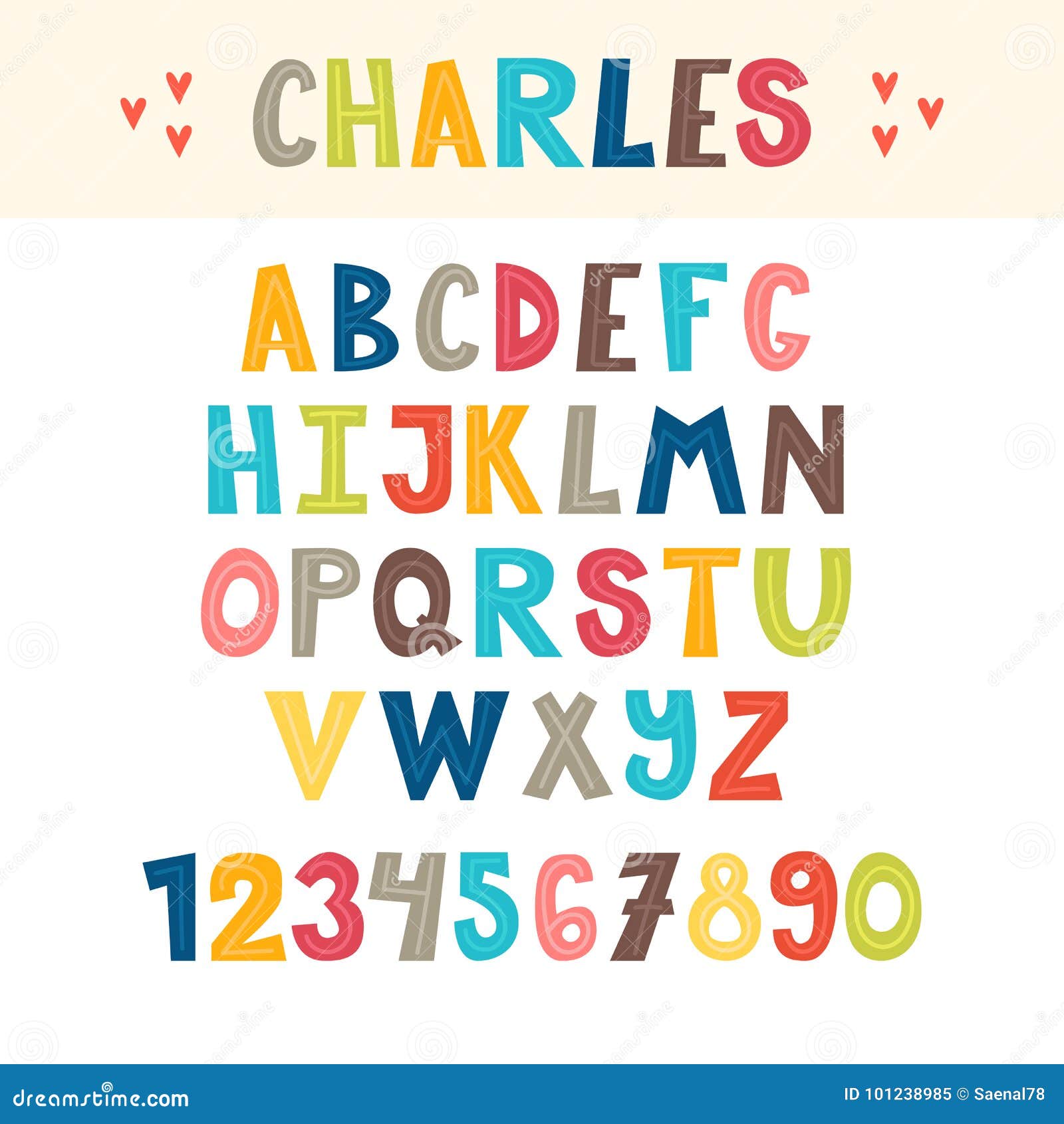 Funny Colorful Hand Drawn English Alphabet. Cute Letters and Numbers ... Funny Colorful Hand Drawn English Alphabet. Cute Letters and Numbers ...