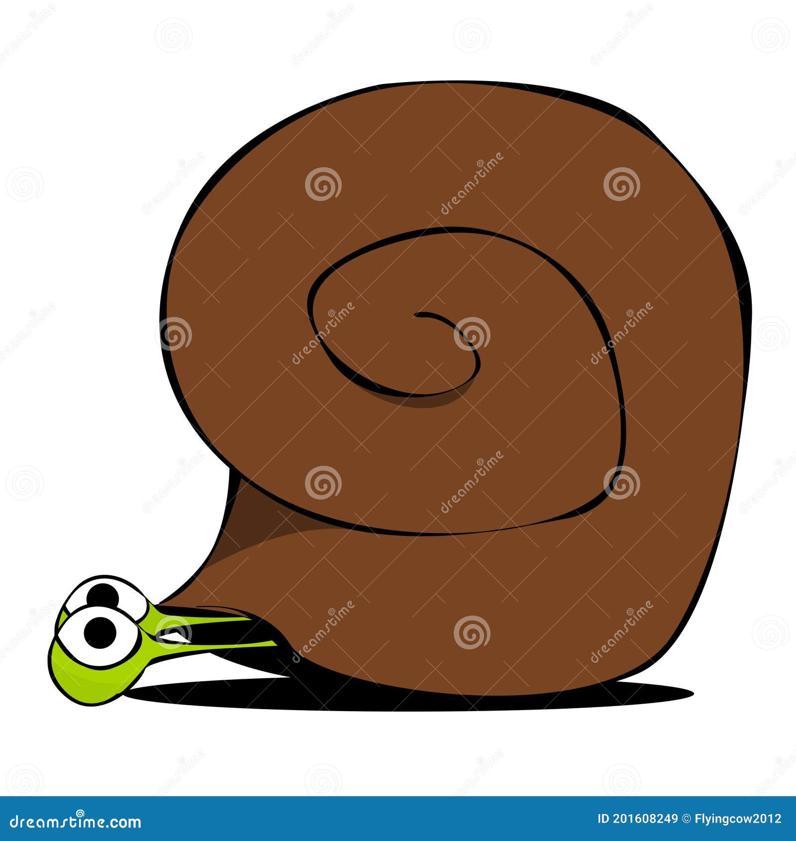 Funny comic art slug stock illustration. Illustration of slug - 201608249