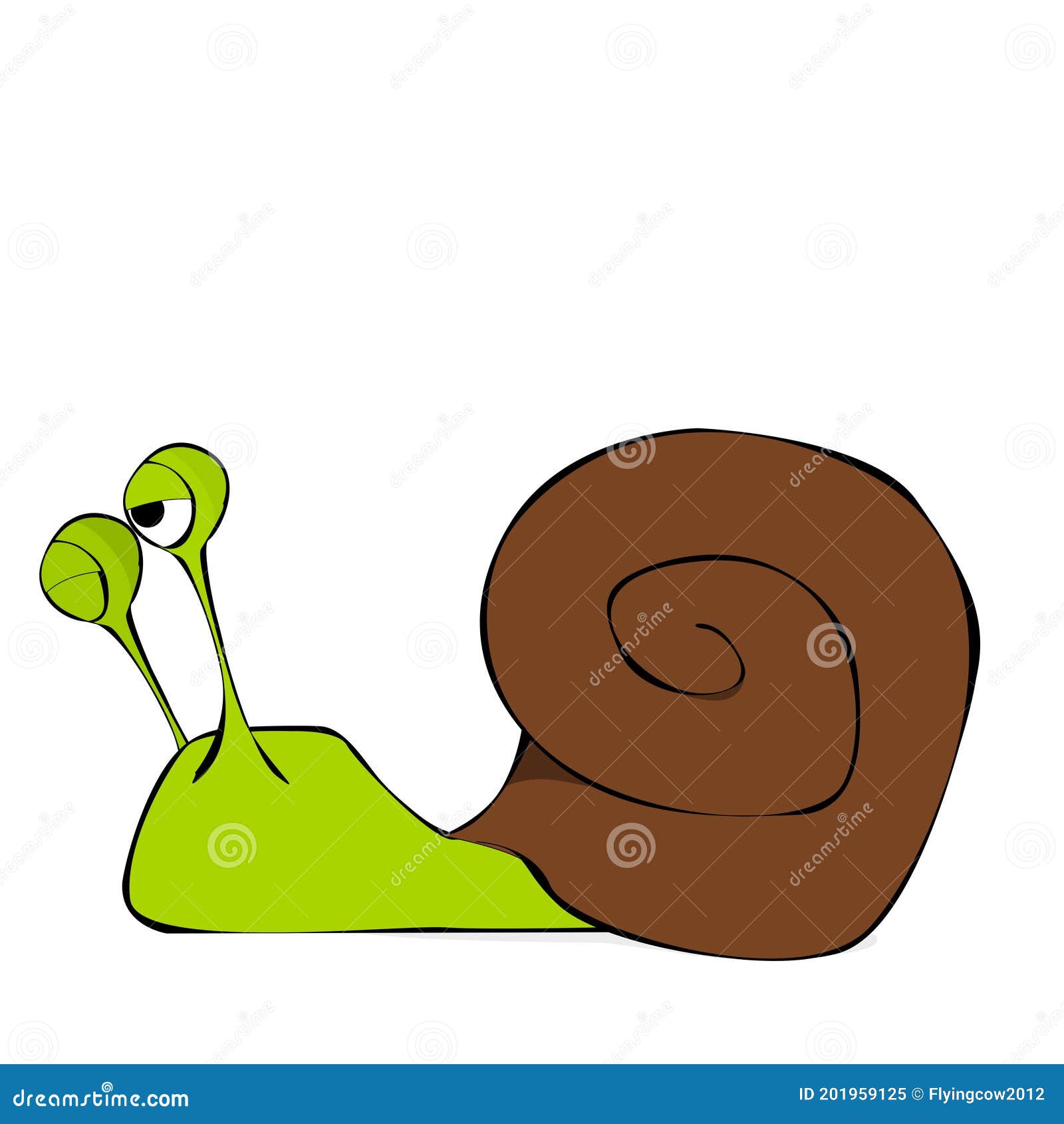 Funny comic art slug stock illustration. Illustration of funny - 201959125