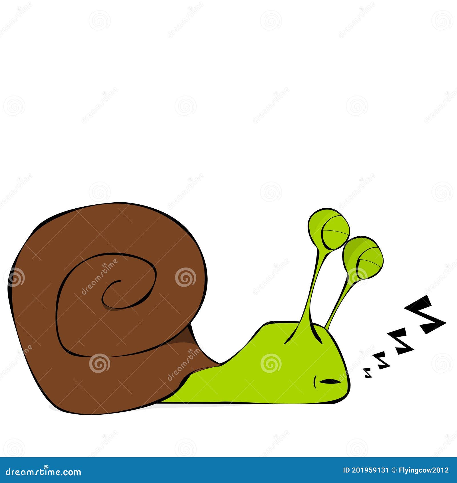Funny comic art slug stock illustration. Illustration of slugs - 201959131