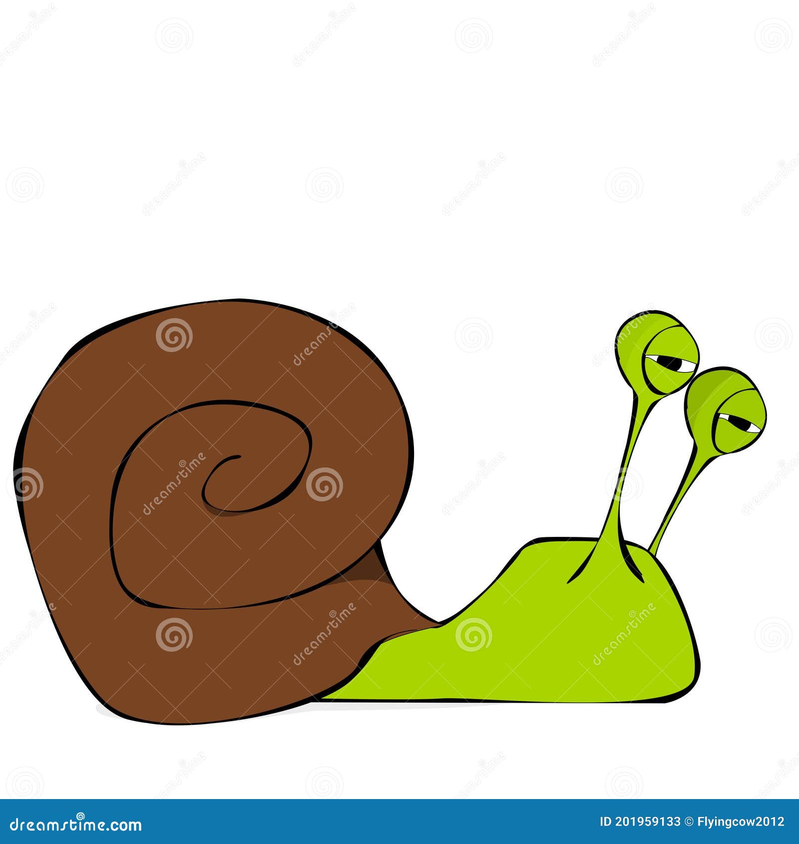 Funny comic art slug stock illustration. Illustration of slugs - 201959133