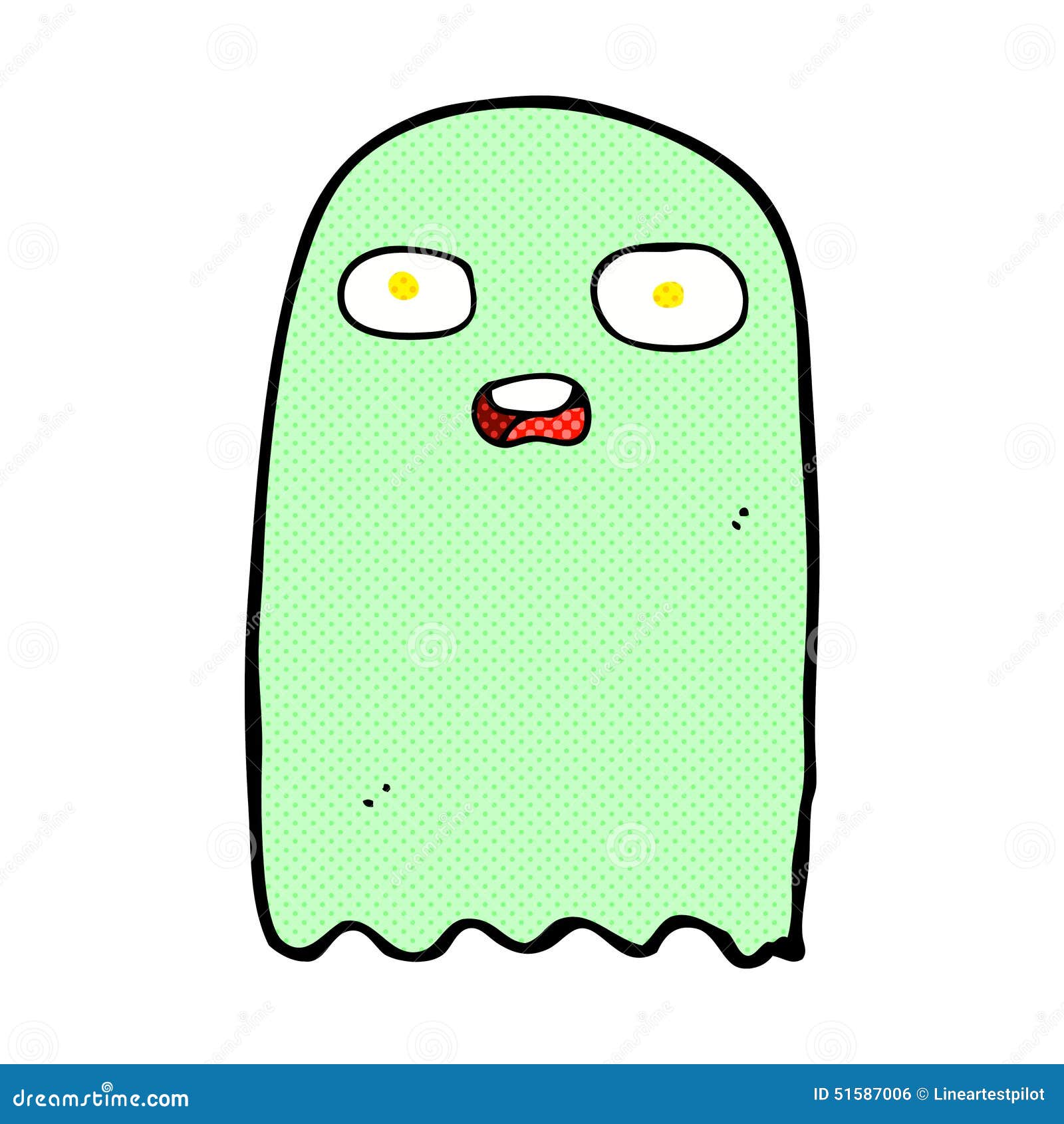 Funny comic cartoon ghost stock illustration. Illustration of funny ...