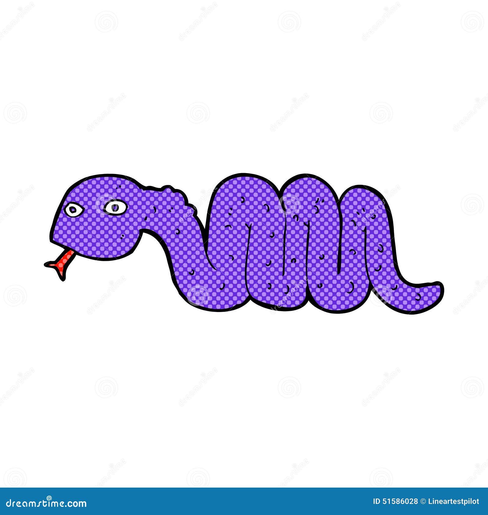 Funny comic cartoon snake stock illustration. Illustration of clip ...