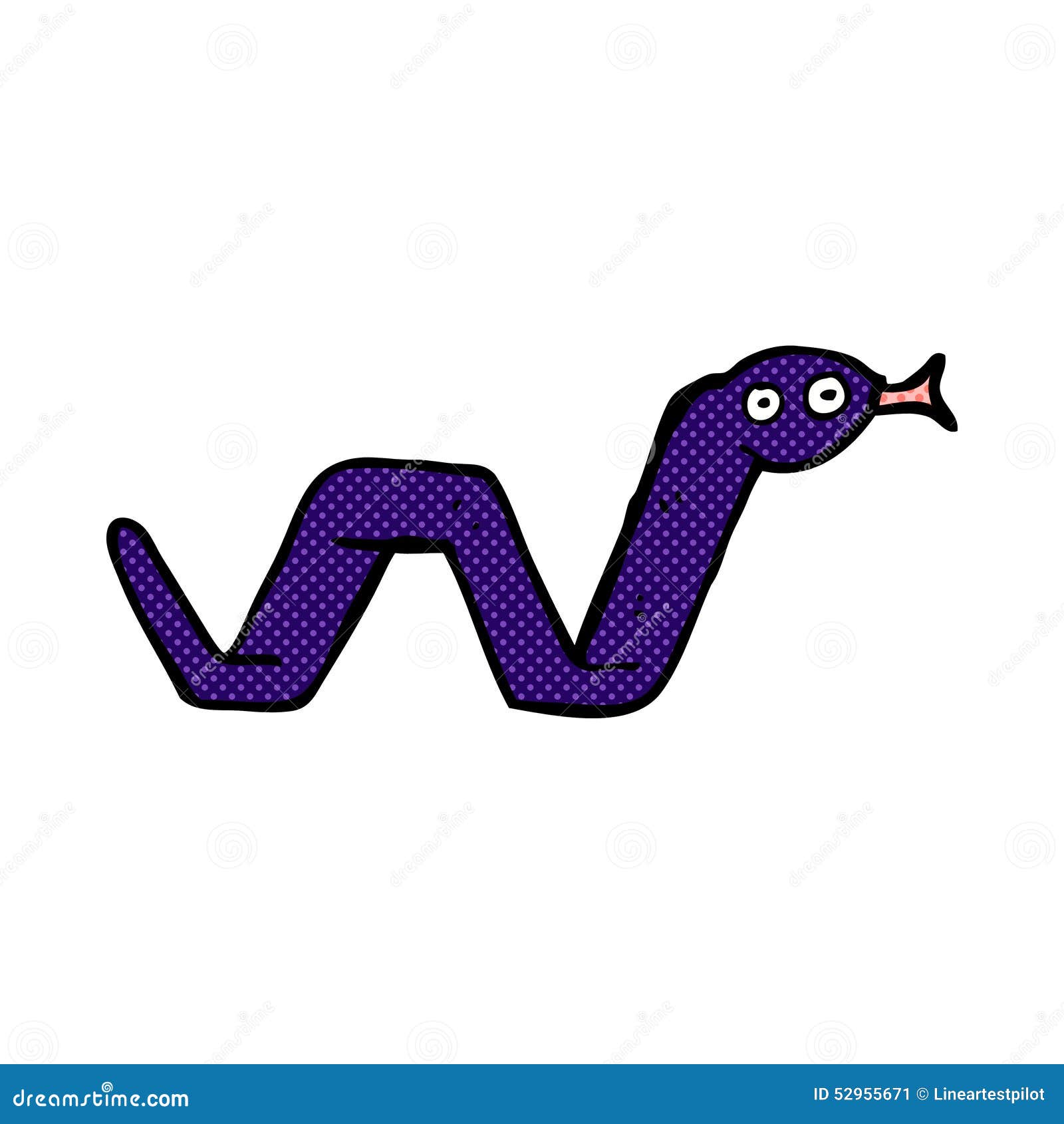 Funny comic cartoon snake stock illustration. Illustration of drawing ...