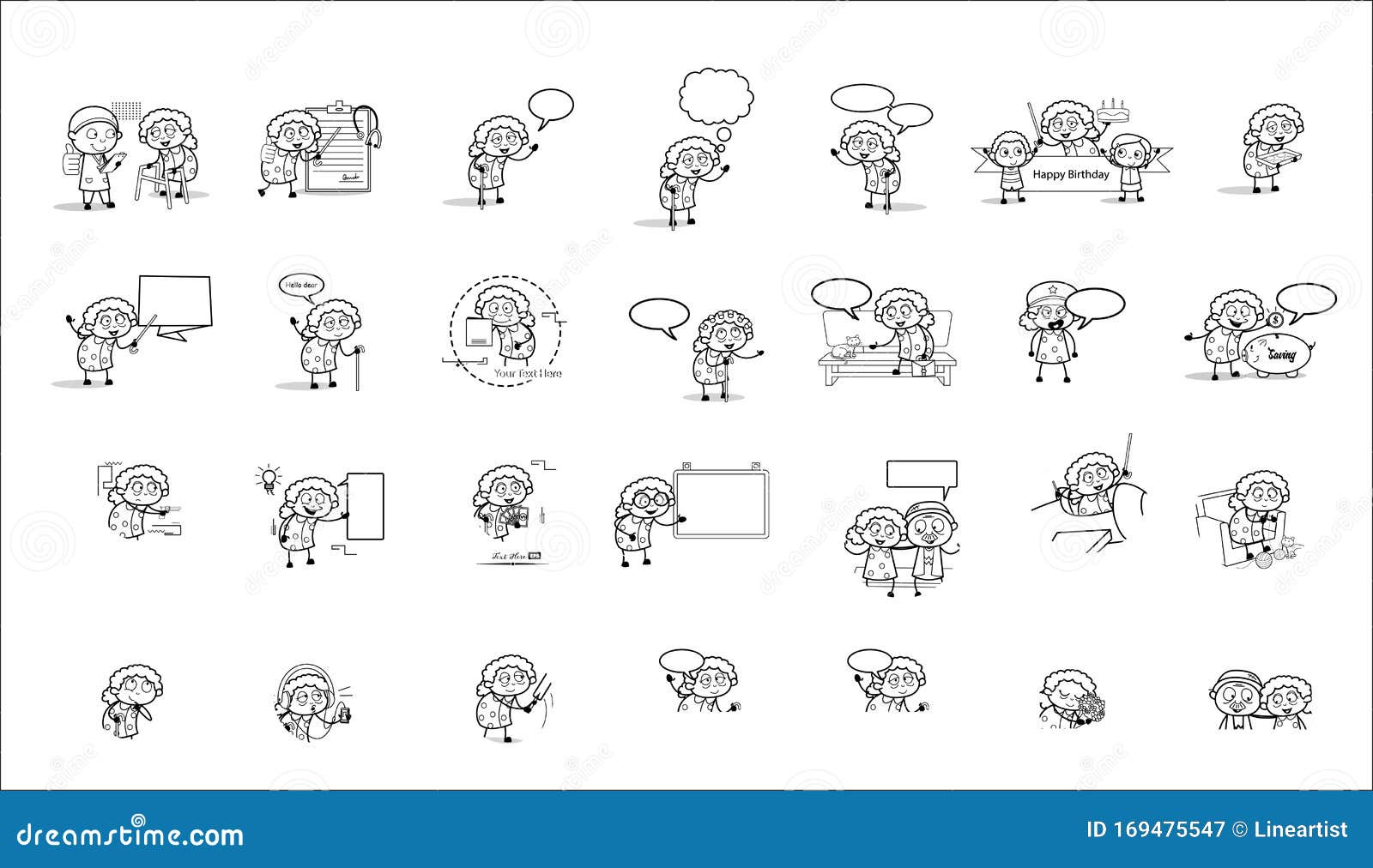 Various Concepts Of Female Cartoon Waitress - Set Of Concepts Vector ... Various Concepts Of Female Cartoon Waitress - Set Of Concepts Vector ...