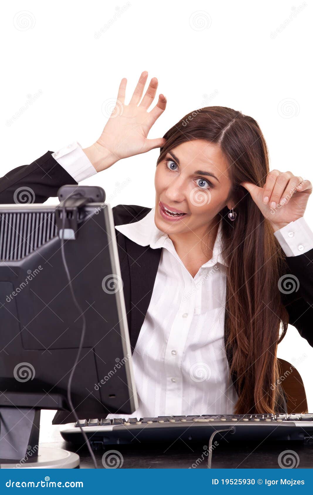 Funny communication stock photo. Image of business, laptop - 19525930