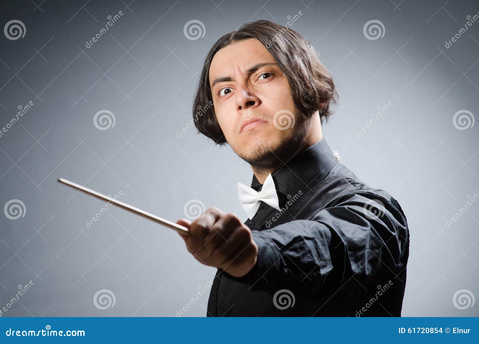 The Funny Conductor in Musical Concept Stock Photo - Image of humourous ...