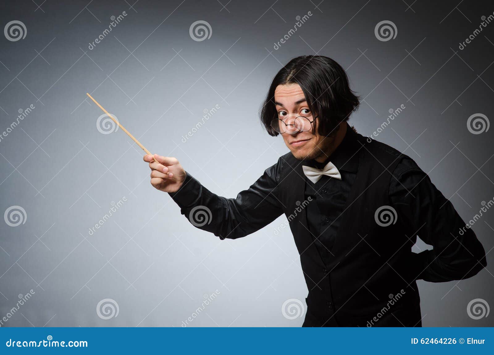 Funny Conductor in Musical Concept Stock Photo - Image of musician ...