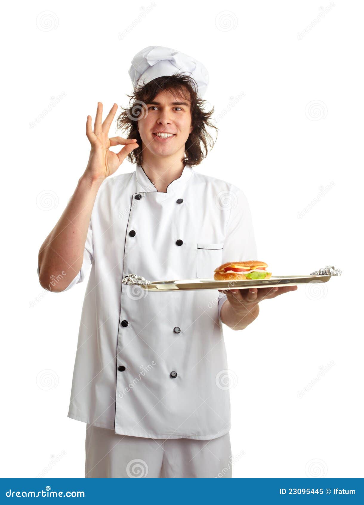 Funny cook stock image. Image of positive, white, tasty - 23095445