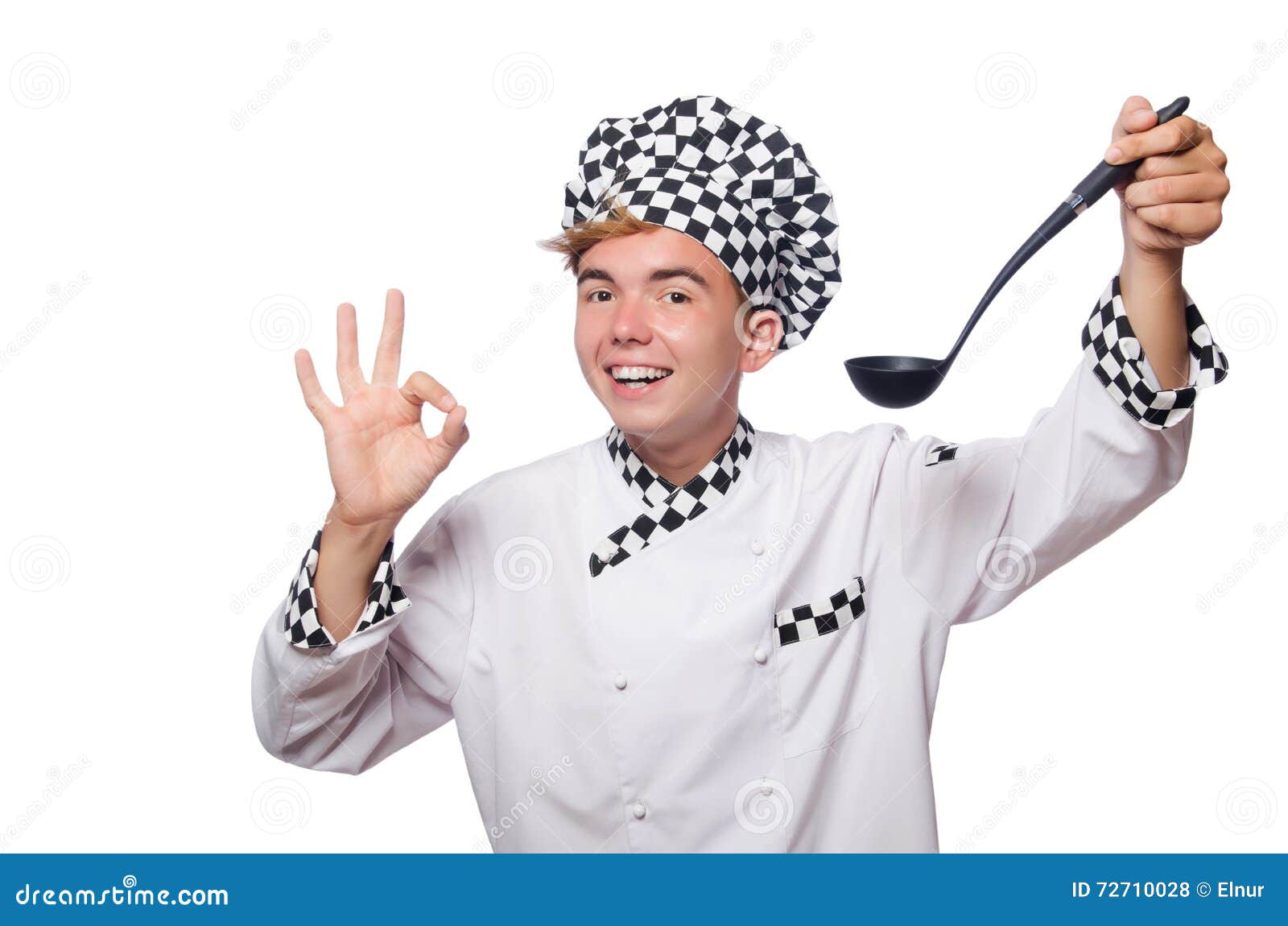 The Funny Cook Isolated on White Stock Photo - Image of food, isolated ...