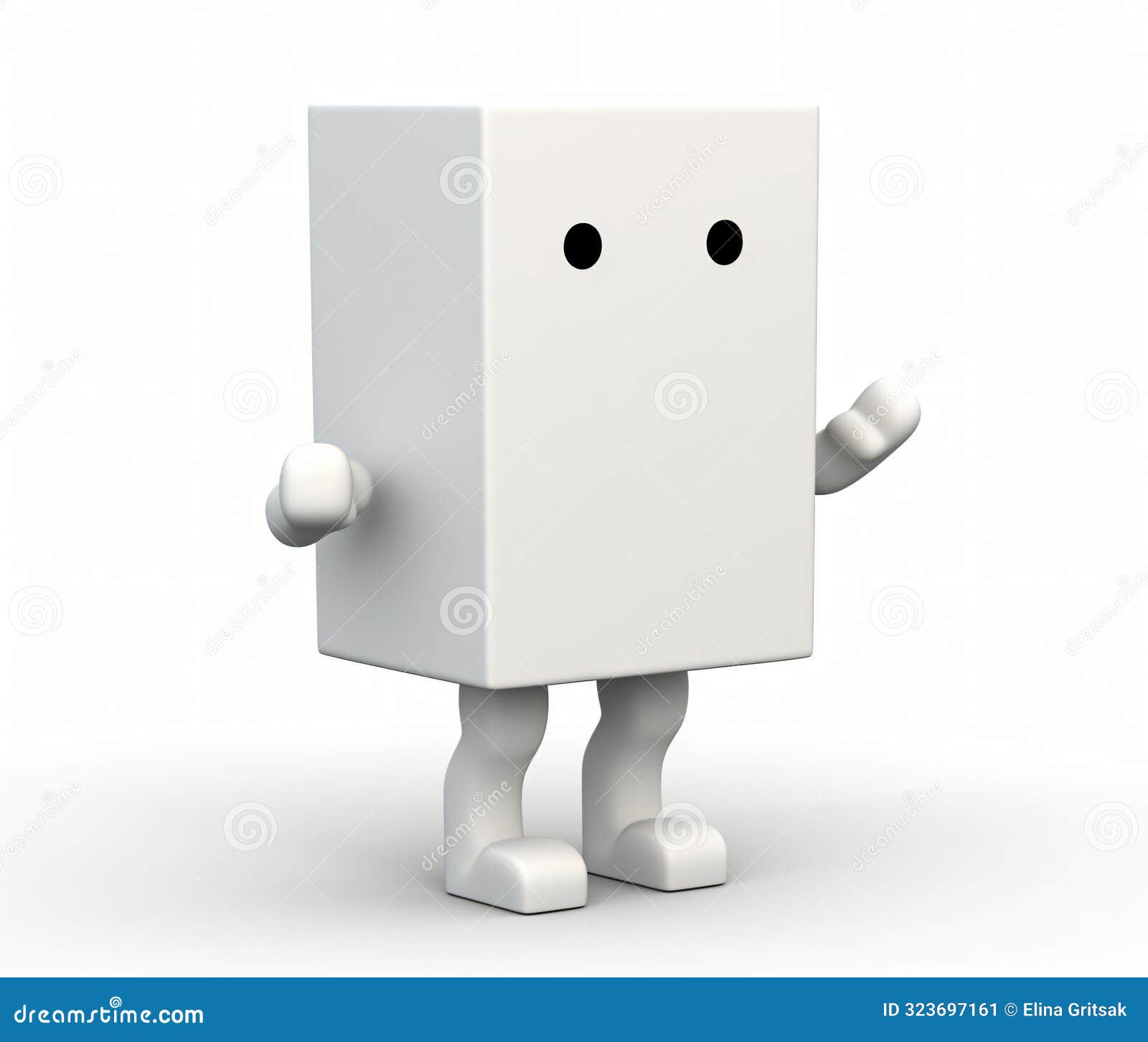 Funny Courier Packages, Cardboard Box Sad, Tired Sad Box, Stock Image ...