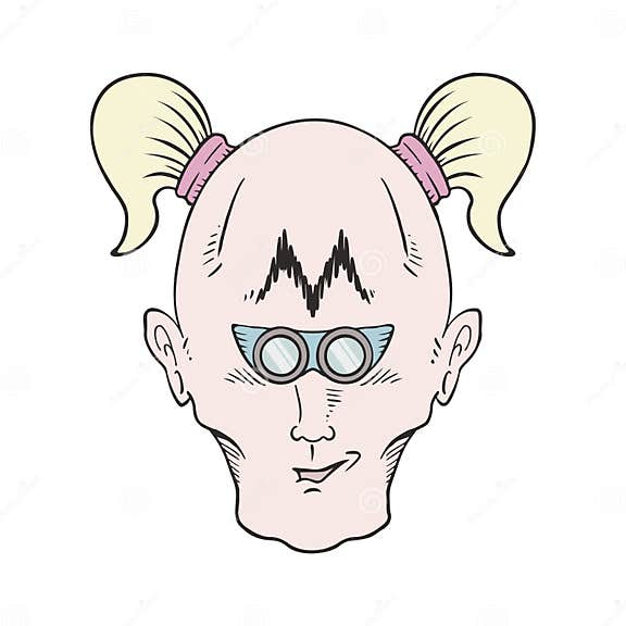 Funny crazy face stock vector. Illustration of human - 327581084