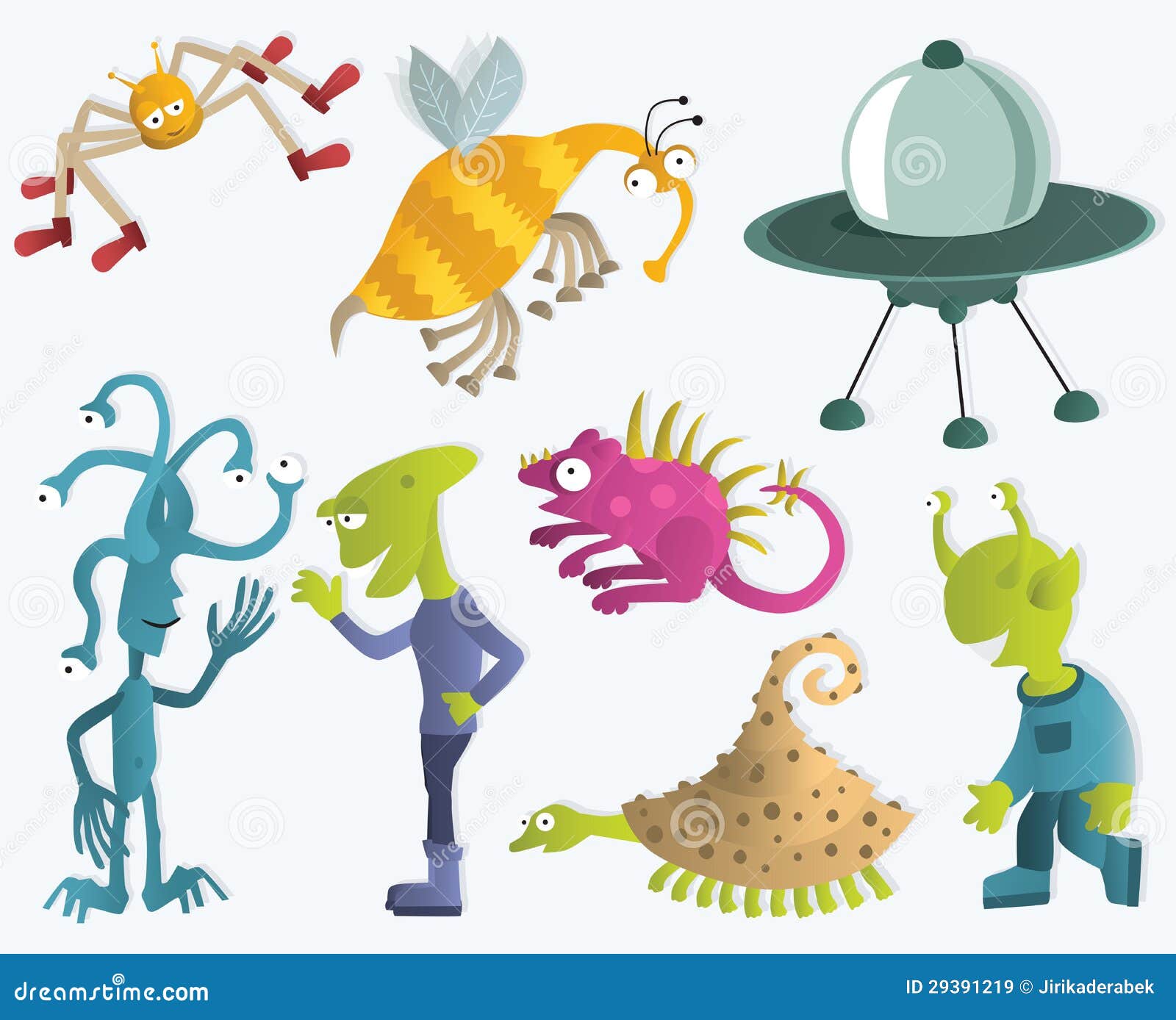 Funny Creatures 2 stock vector. Illustration of horror - 29391219