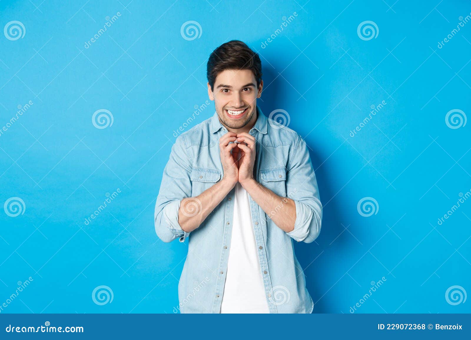 Funny Cunning Man Having Evil Plan, Scheming Something and Smiling ...