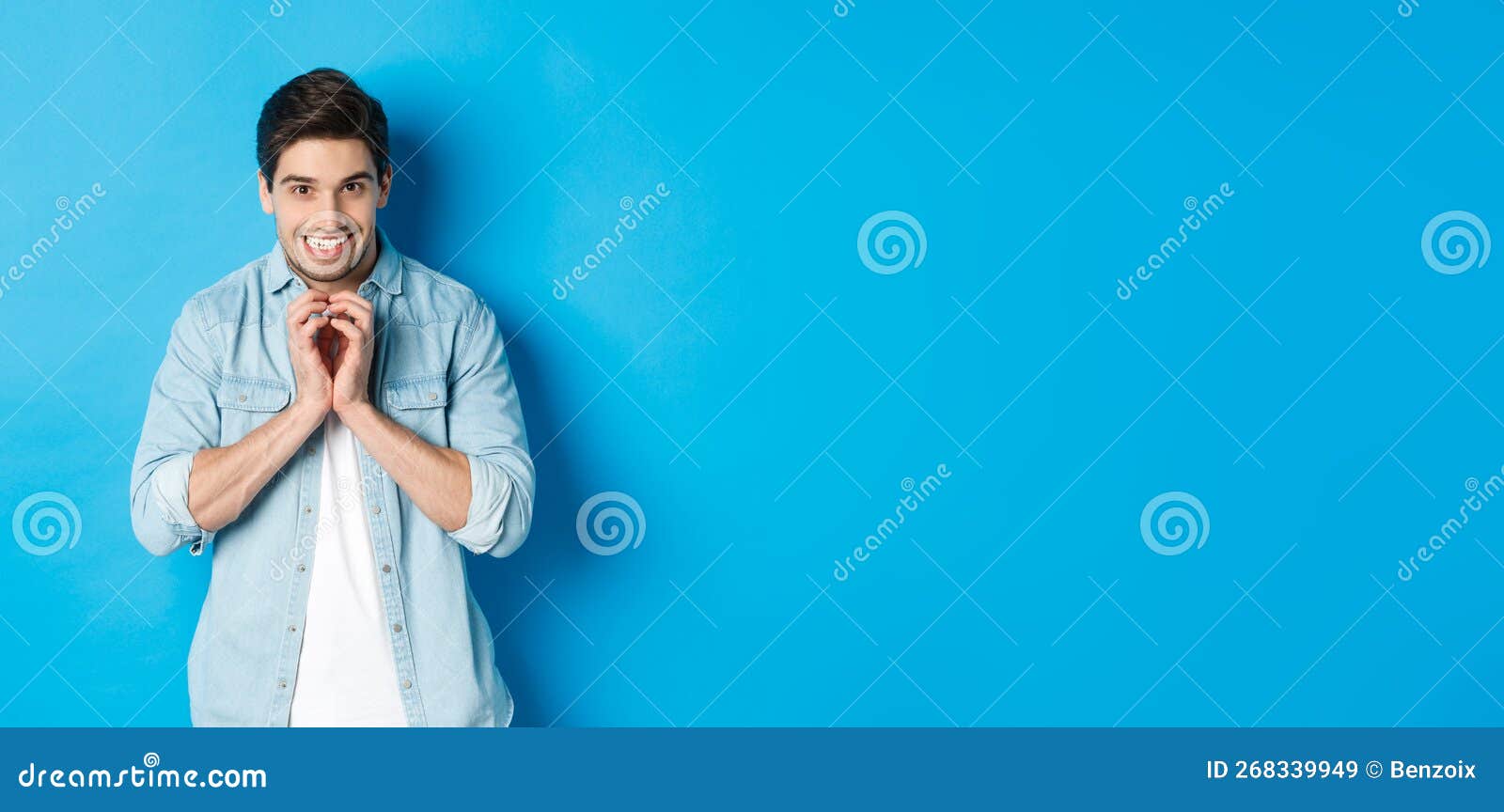 Funny Cunning Man Having Evil Plan, Scheming Something and Smiling ...