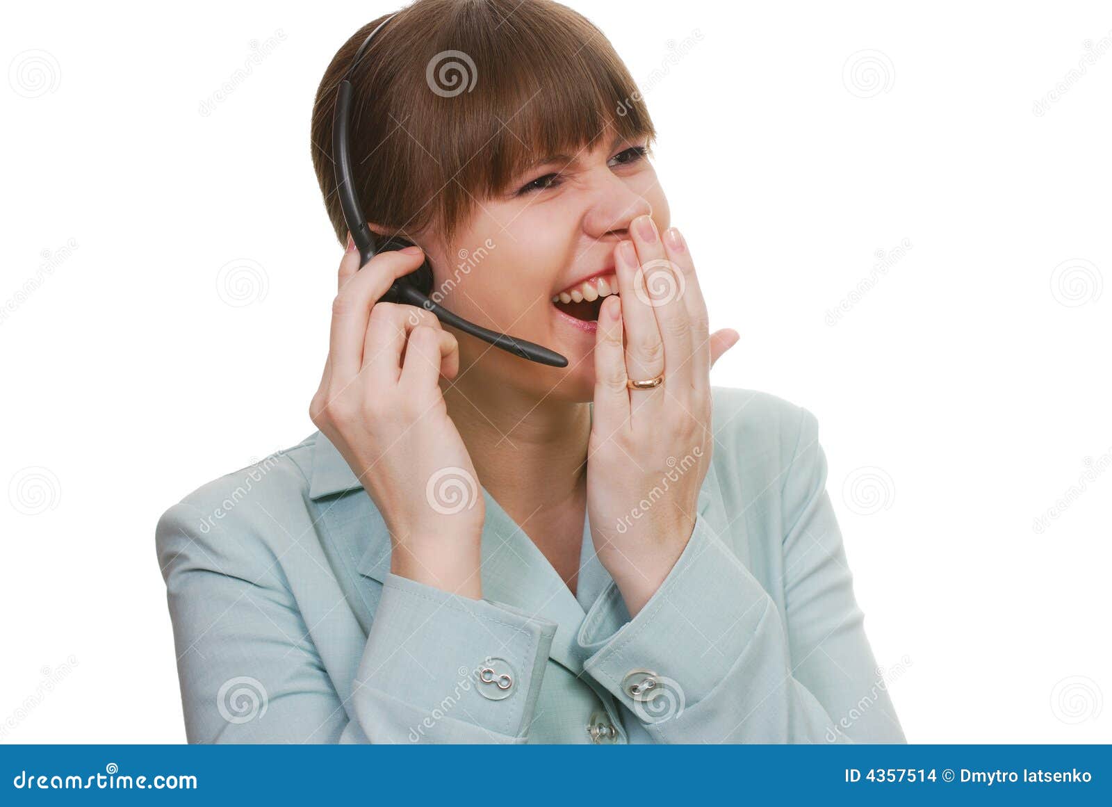 Funny Customer Service Agent Picture. Image: 4357514
