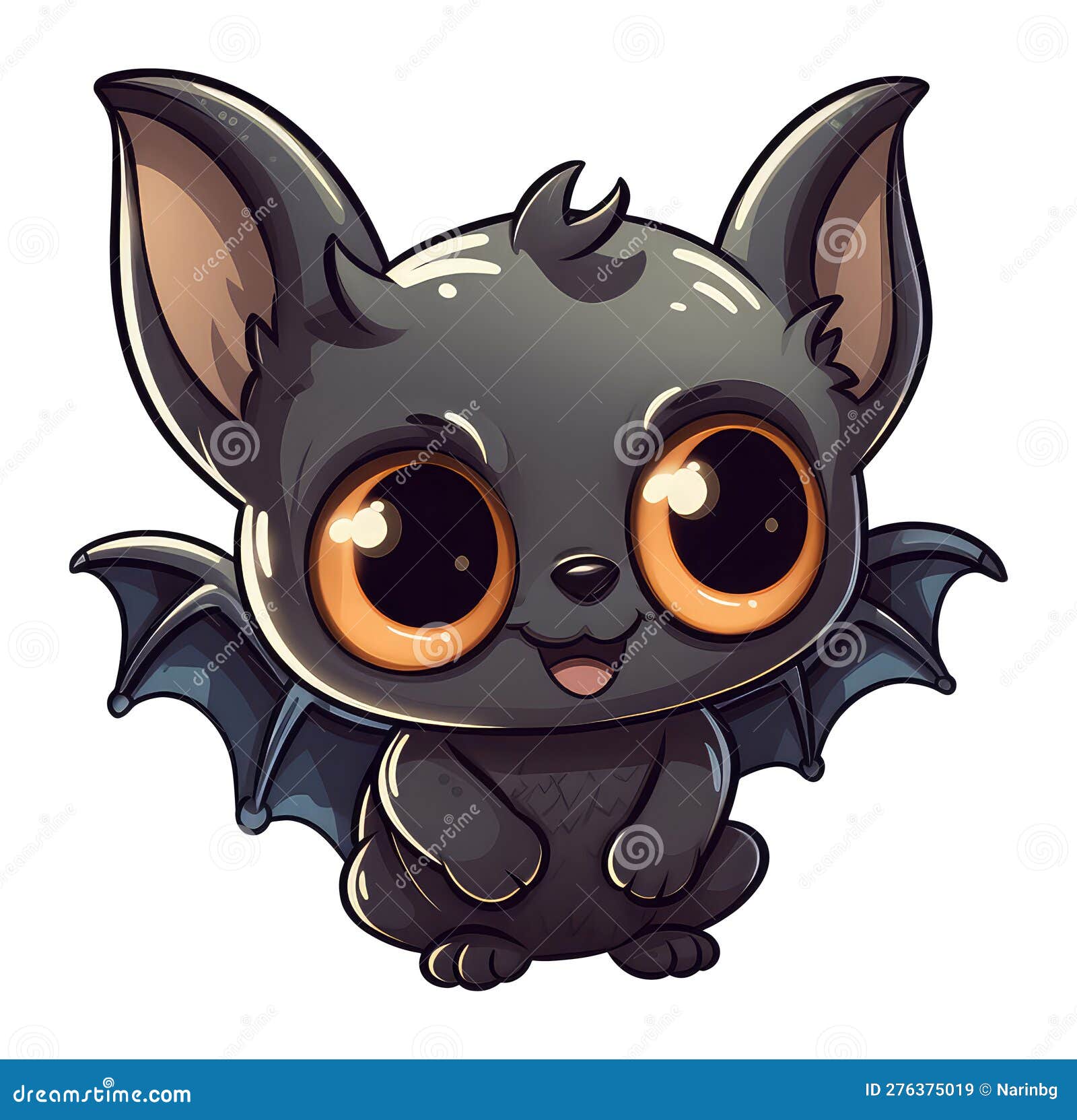 Funny and Cute Bat Transparency Sticker Stock Image - Illustration of ...