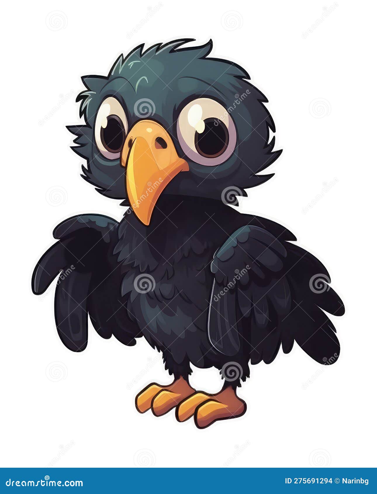 Funny and Cute Bird Transparency Sticker, Andean Condor Stock Photo ...
