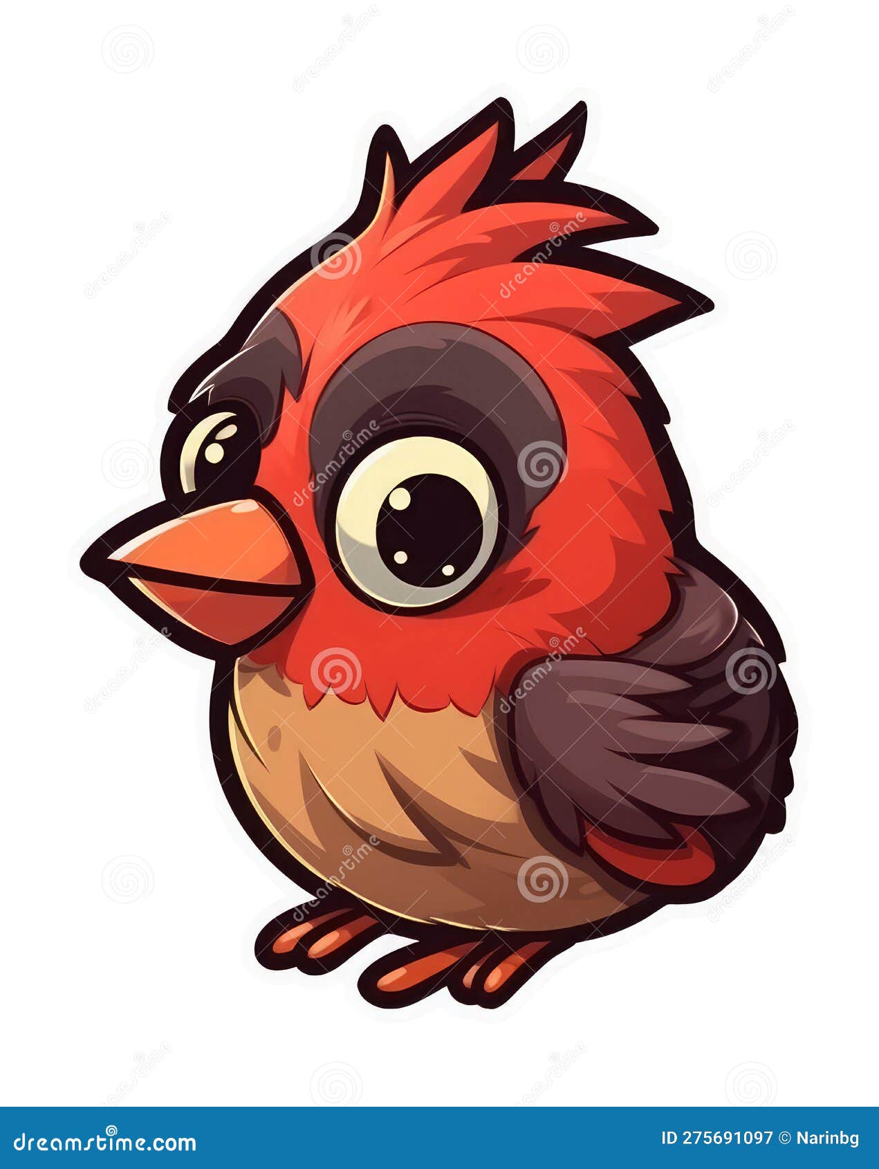 Funny Cardinal: 3d Abstract Sculpture Inspired By Basquiat, Picasso ...